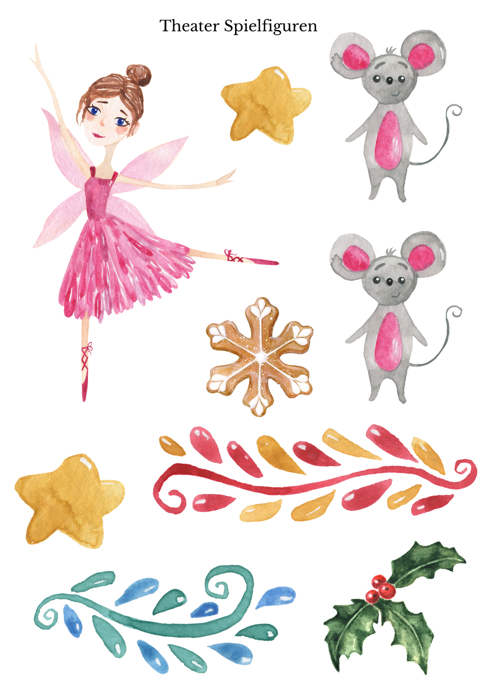 Nussknacker Ballett Theater DIY Bastelset für Kinder | Die kleine Fete – Die kleine Fetenkiste